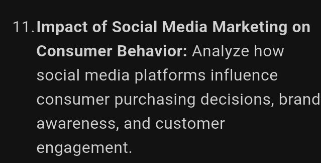 11. Impact of Social Media Marketing on | StudyX