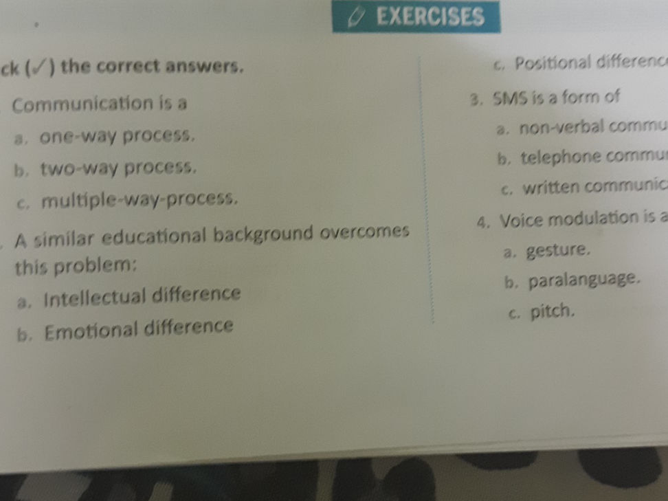 Check ( ) the correct answers. 1. | StudyX