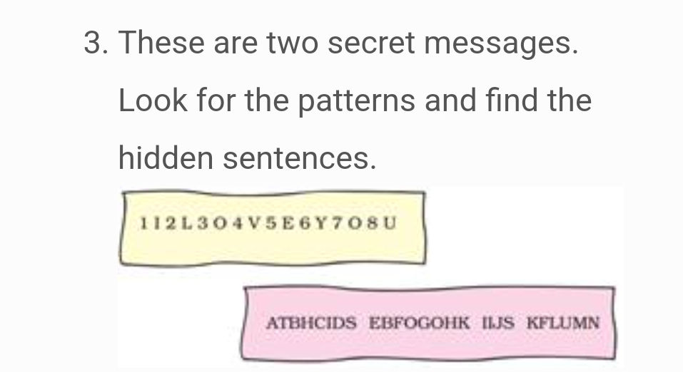 3. These are two secret messages. Look for | StudyX