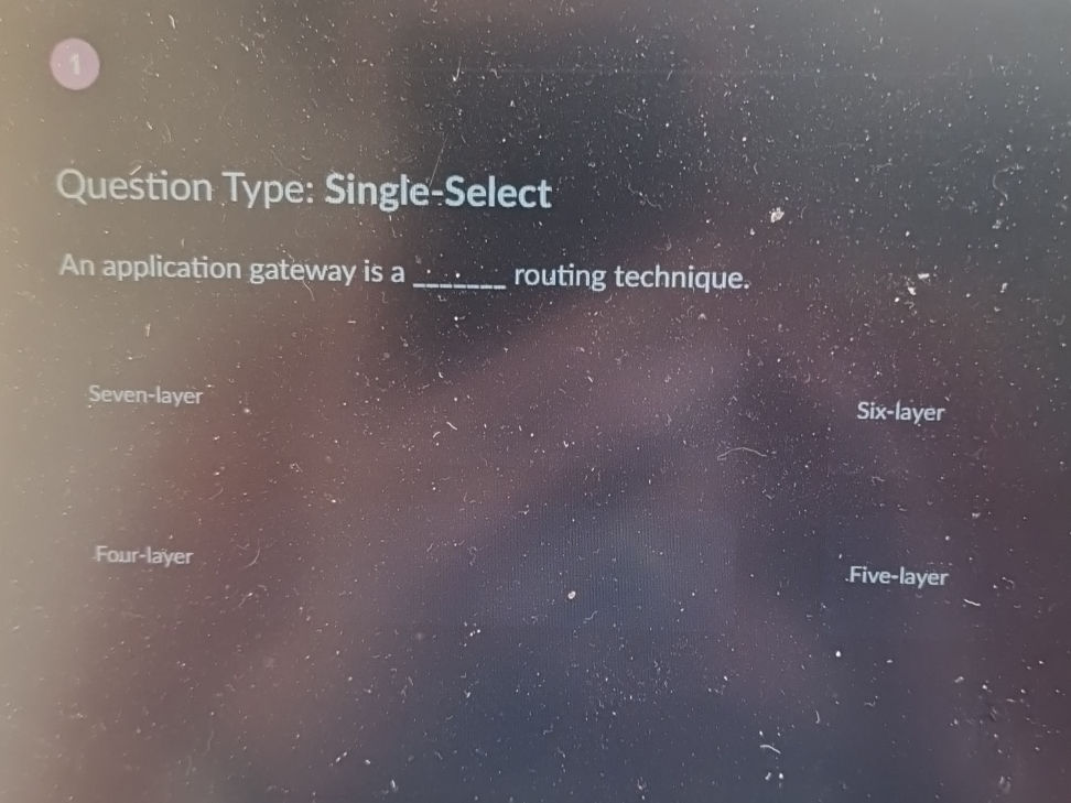An application gateway is a ______ routing | StudyX