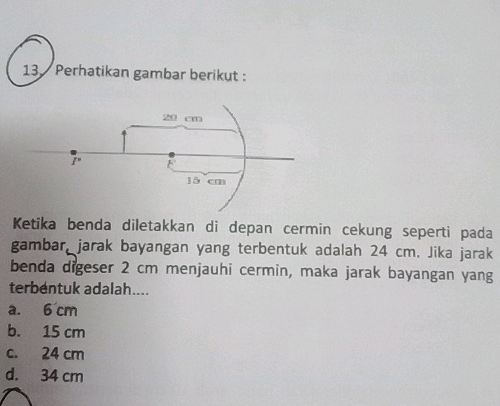 Perhatikan gambar berikut: [Diagram of a | StudyX