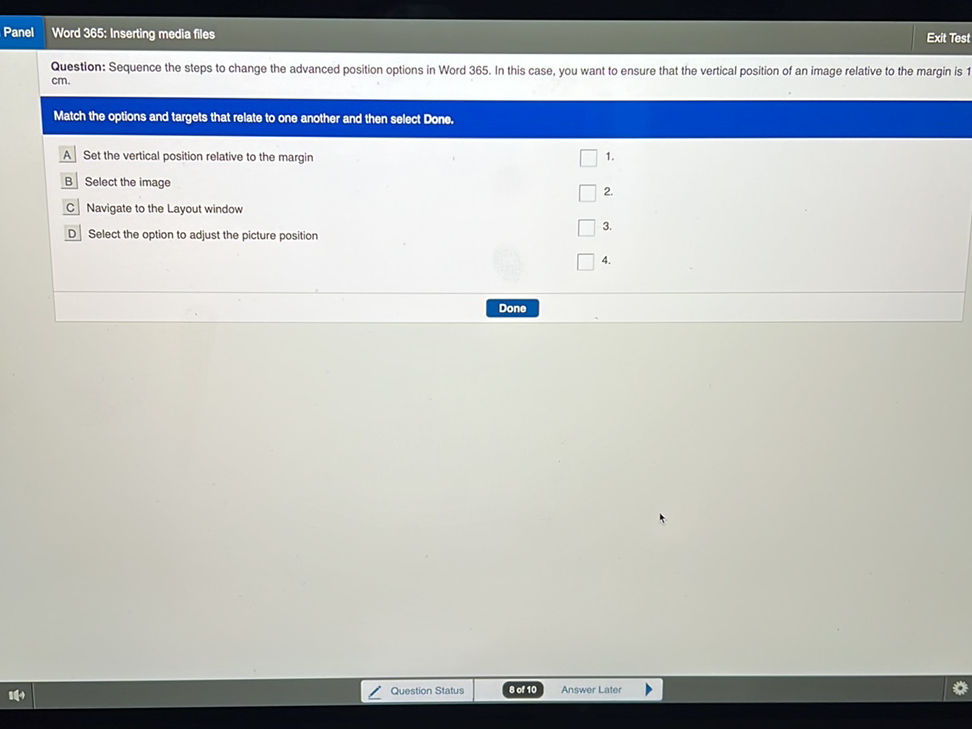Question: Sequence the steps to change the | StudyX