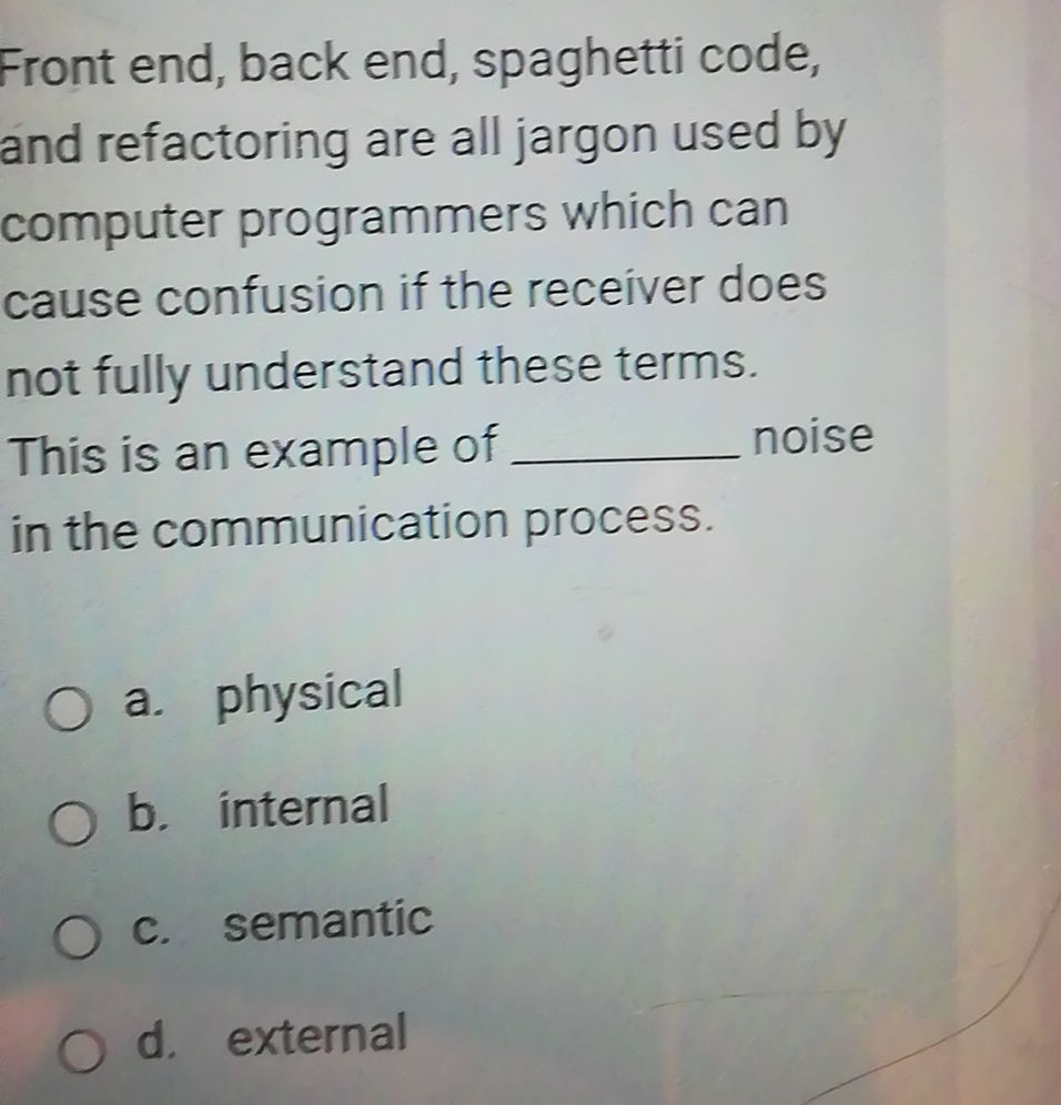 Front end, back end, spaghetti code, and | StudyX