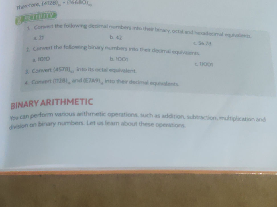 1. Convert the following decimal numbers | StudyX