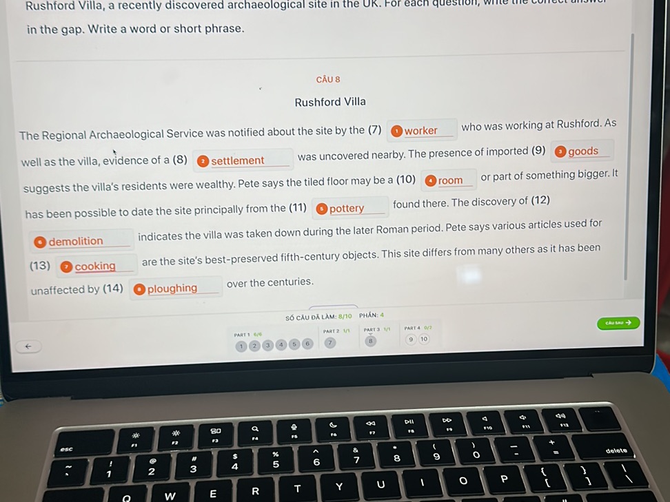 Rushford Villa, a recently discovered | StudyX