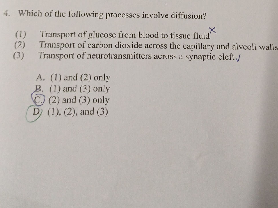 4. Which of the following processes involve | StudyX