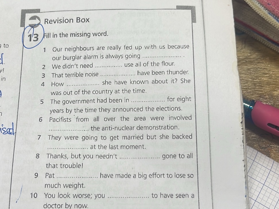 Fill in the missing word. 1 Our neighbours | StudyX