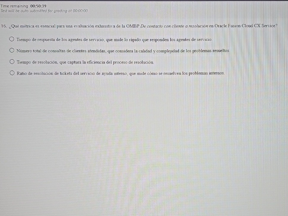 16. ¿Qué métrica es esencial para una | StudyX