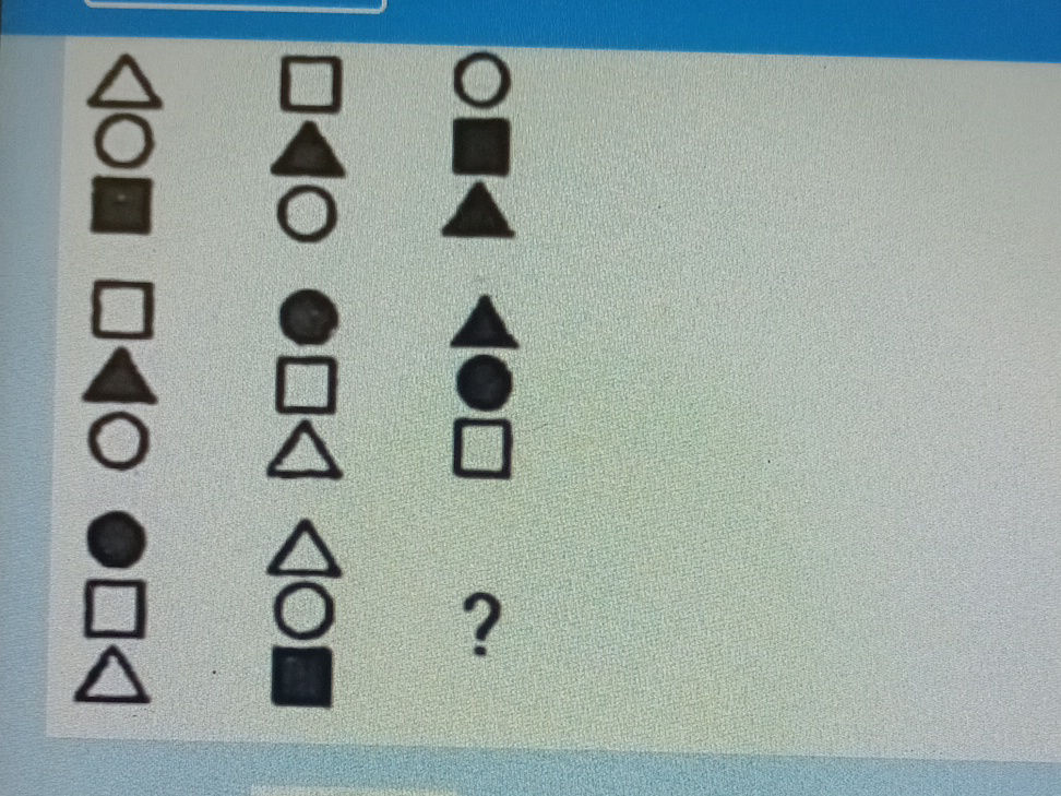 What shape should replace the question mark? | StudyX