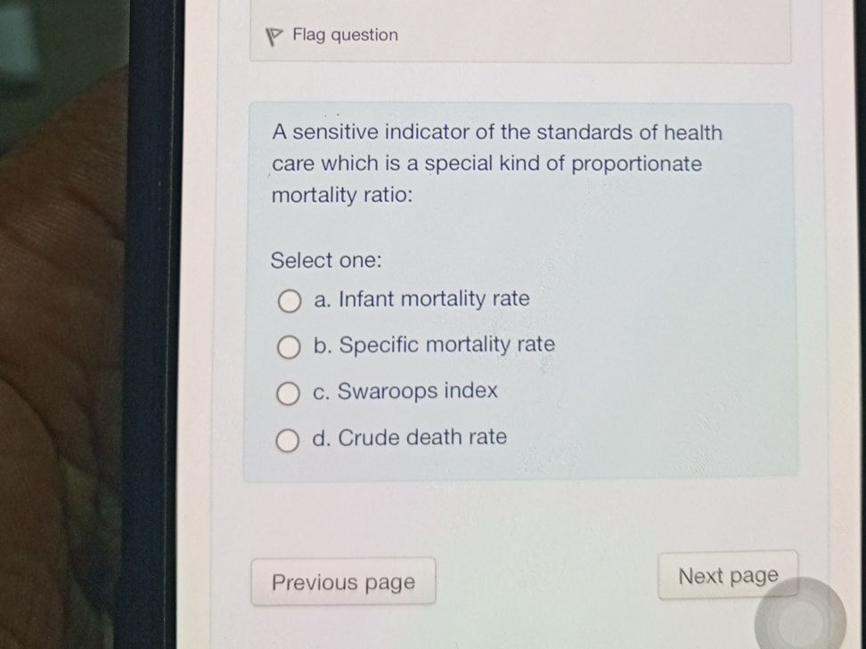A sensitive indicator of the standards of | StudyX