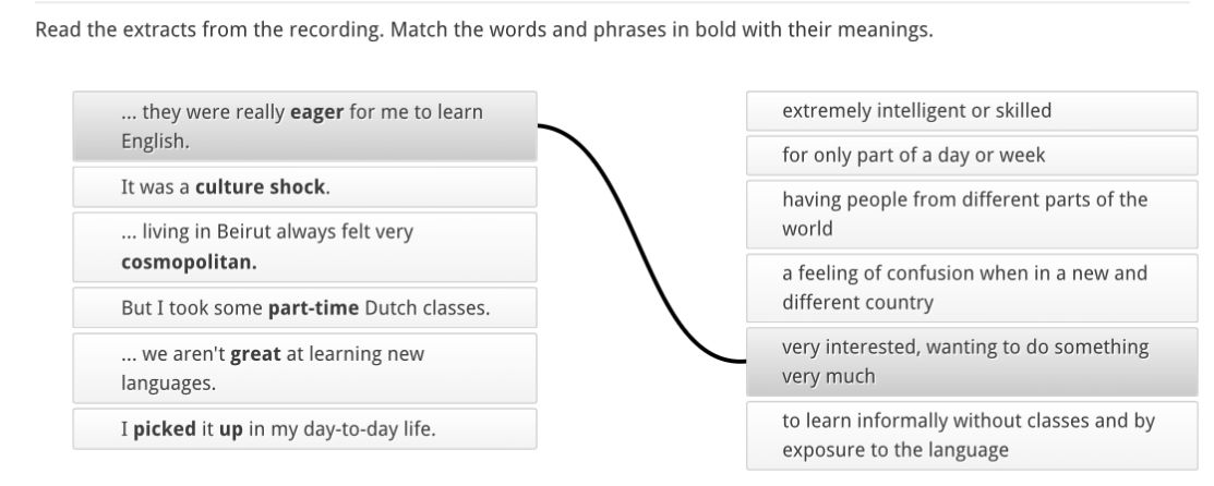 Read the extracts from the recording. Match | StudyX
