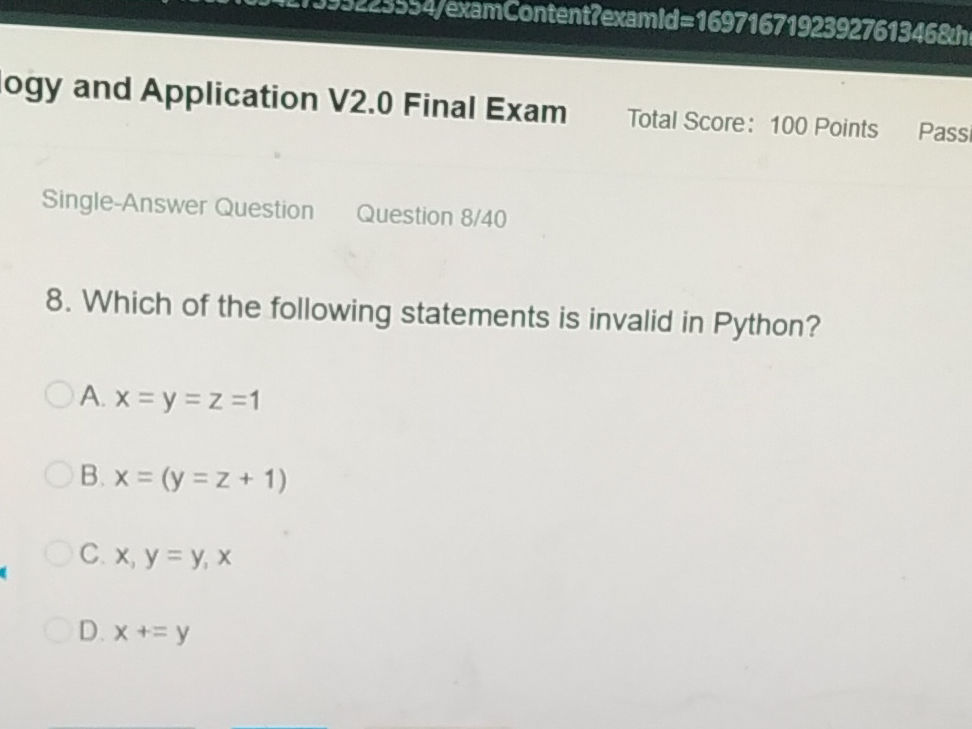 8. Which of the following statements is | StudyX