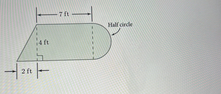 The image shows a composite shape made up of | StudyX