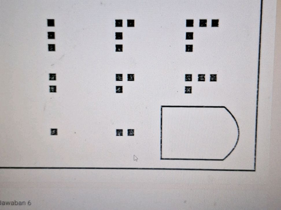 The image contains a pattern of black | StudyX