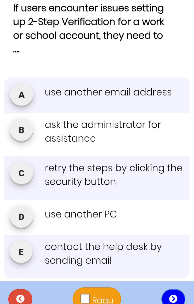If users encounter issues setting up 2-Step | StudyX