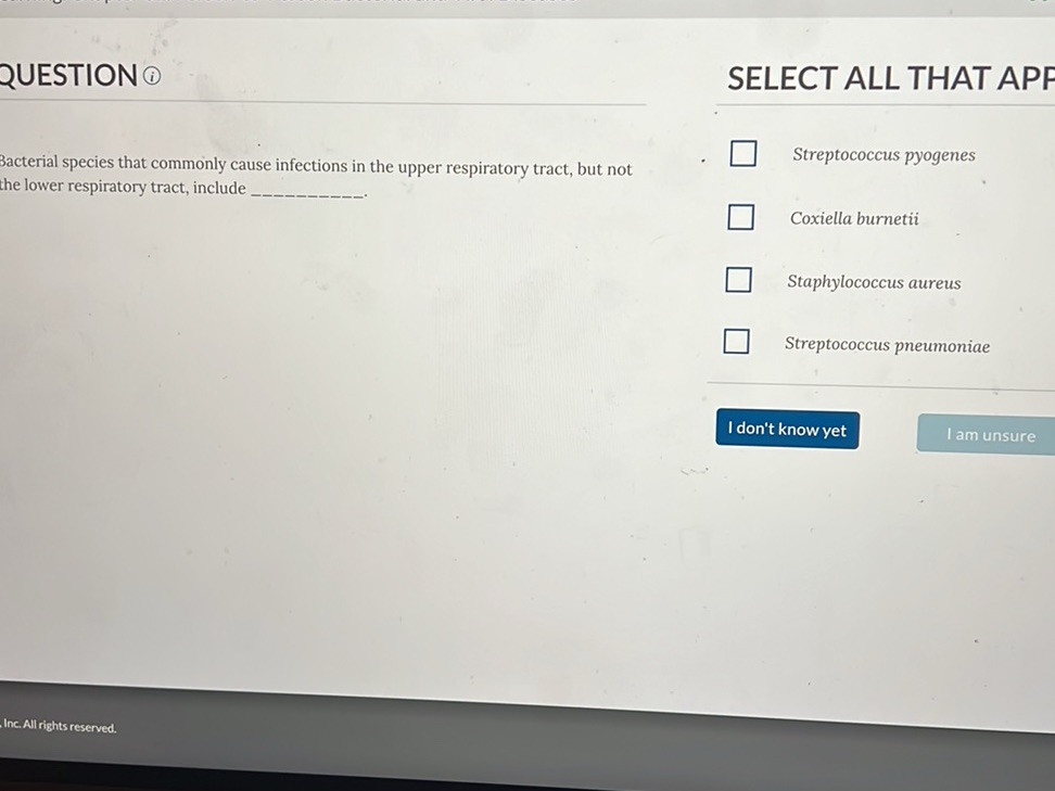 Bacterial species that commonly cause | StudyX