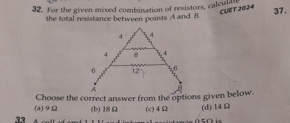 32. For the given mixed combination of | StudyX