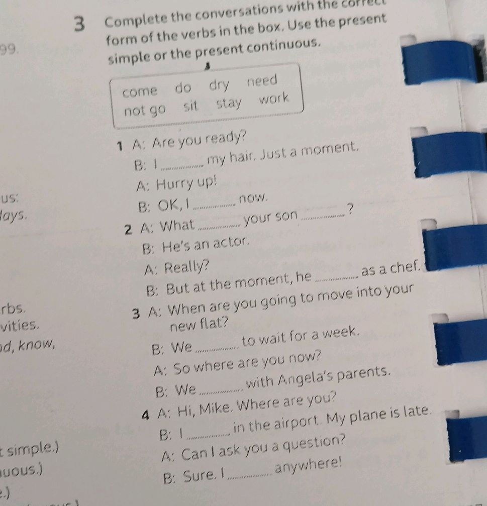 3 Complete the conversations with the form | StudyX