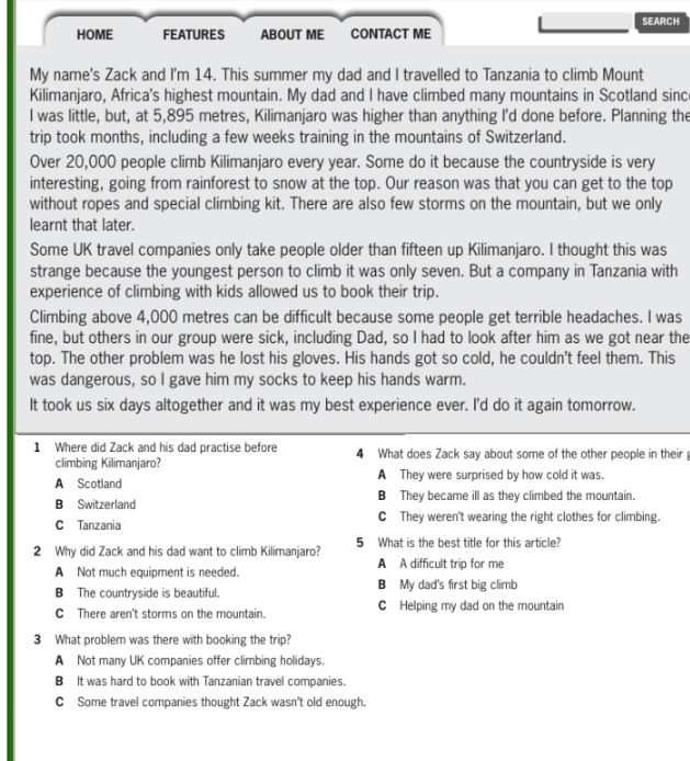 1 Where did Zack and his dad practise before | StudyX