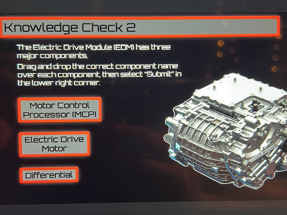 The Electric Drive Module (EDM) has three | StudyX
