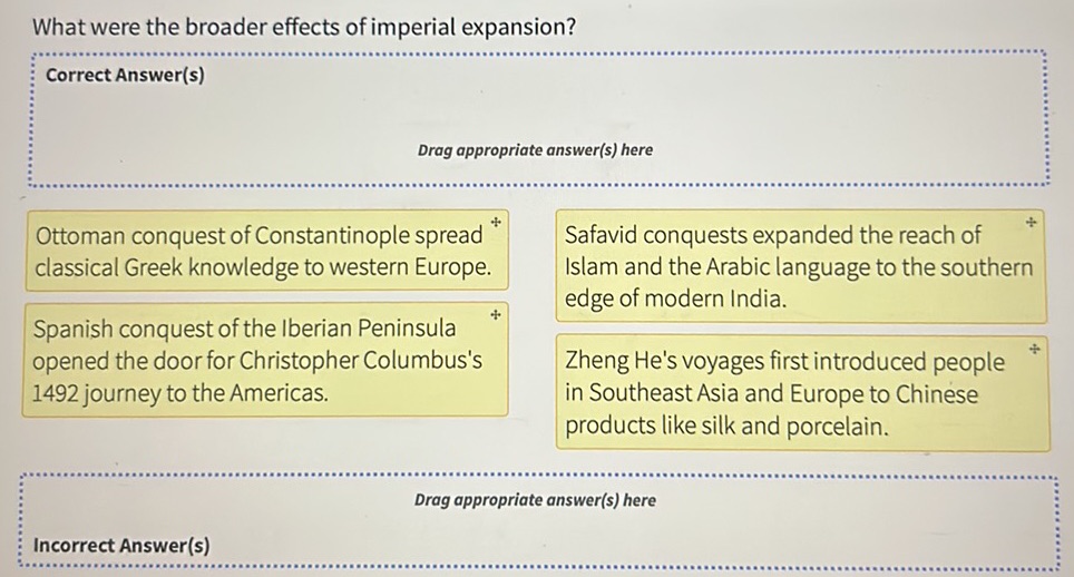 What were the broader effects of imperial | StudyX