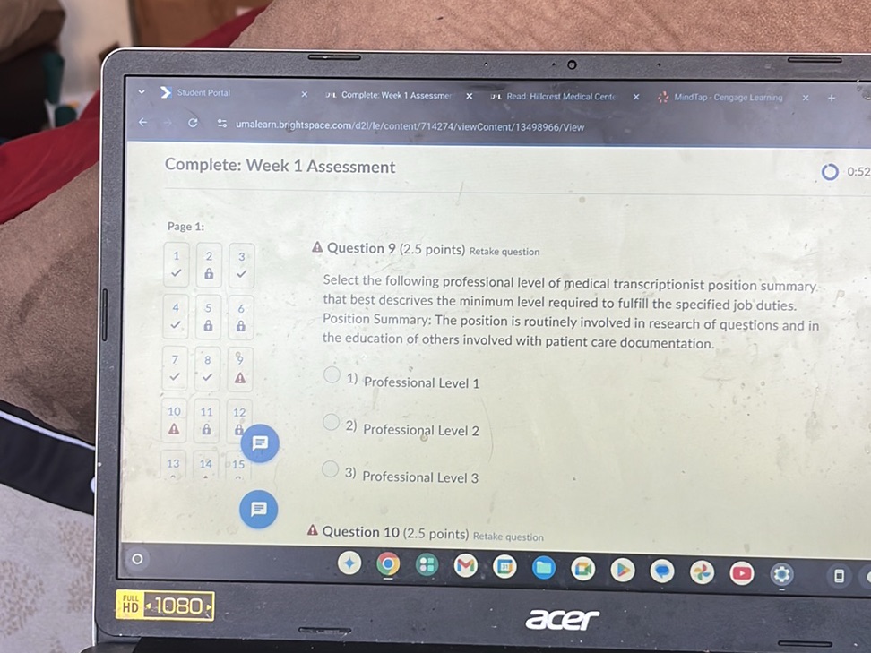 Question 9 (2.5 points) Retake question | StudyX