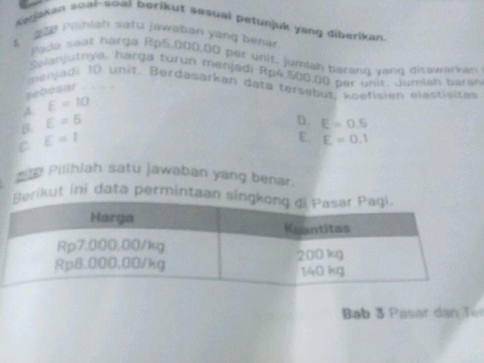1. Pilih satu jawaban yang benar. Pada saat | StudyX