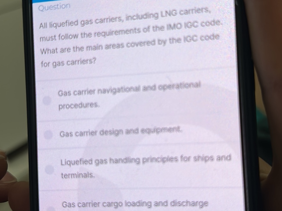 All liquefied gas carriers, including LNG | StudyX