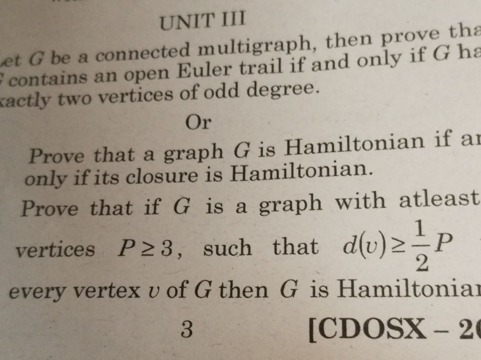 Prove that if $G$ is a graph with at least | StudyX