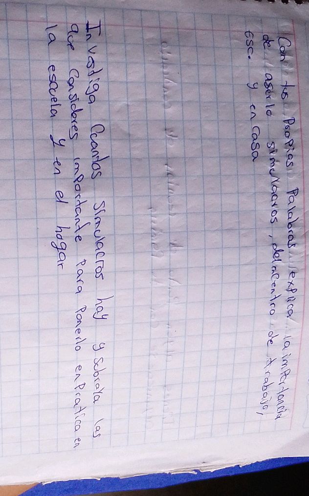 Con tus propias palabras explica la | StudyX