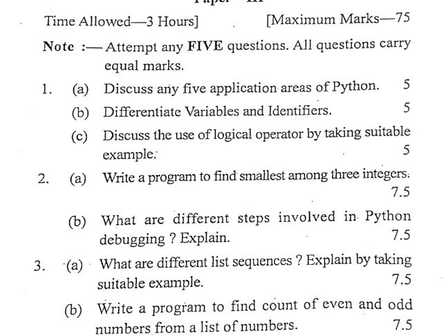 1. (a) Discuss any five application areas of | StudyX