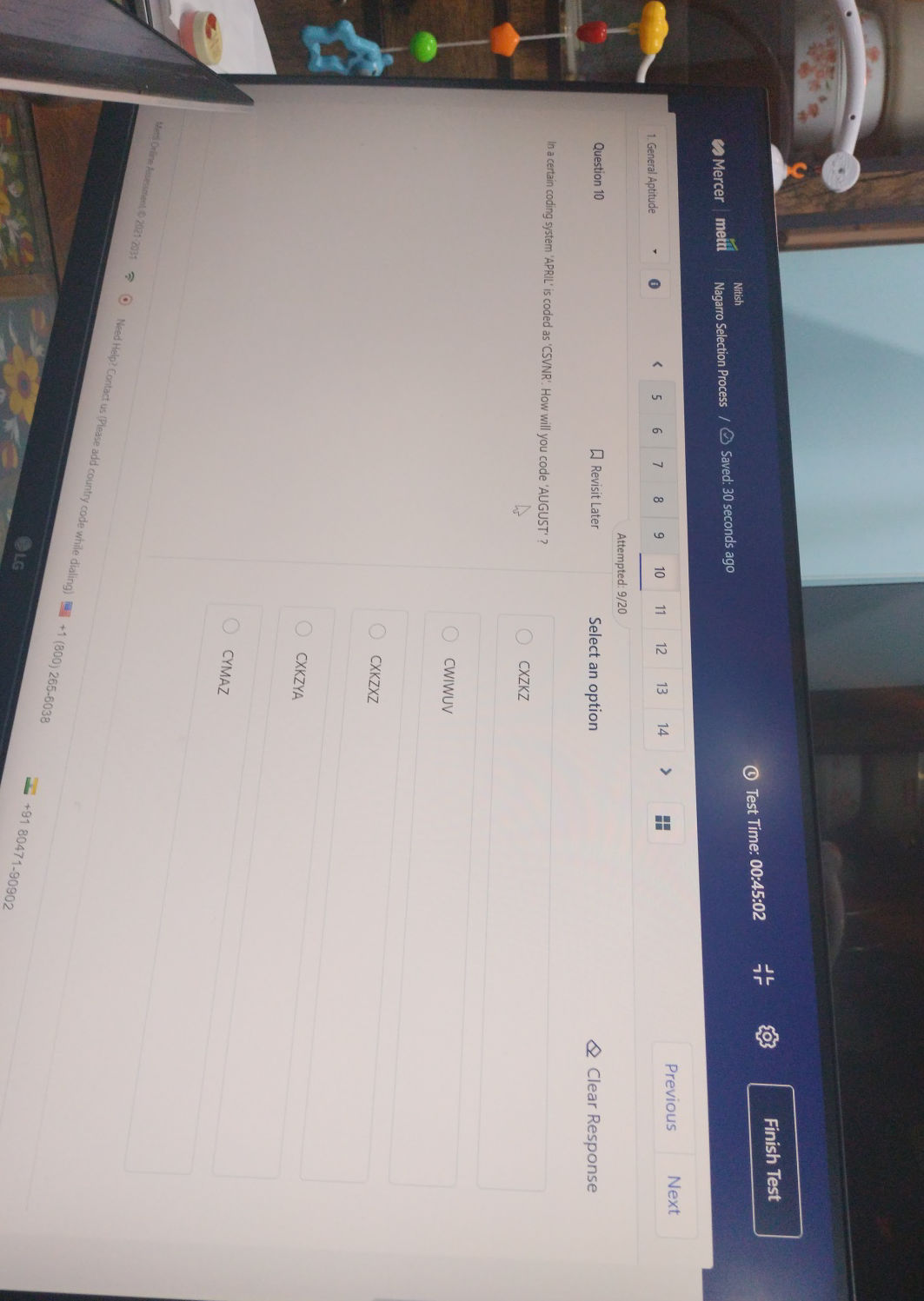 In a certain coding system 'APRIL' is coded | StudyX