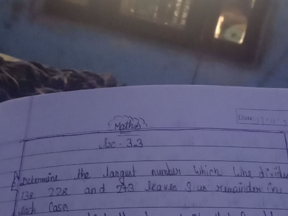 Determine the largest number which when | StudyX