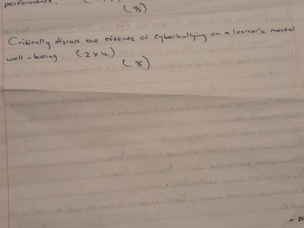 Critically discuss the effects of | StudyX