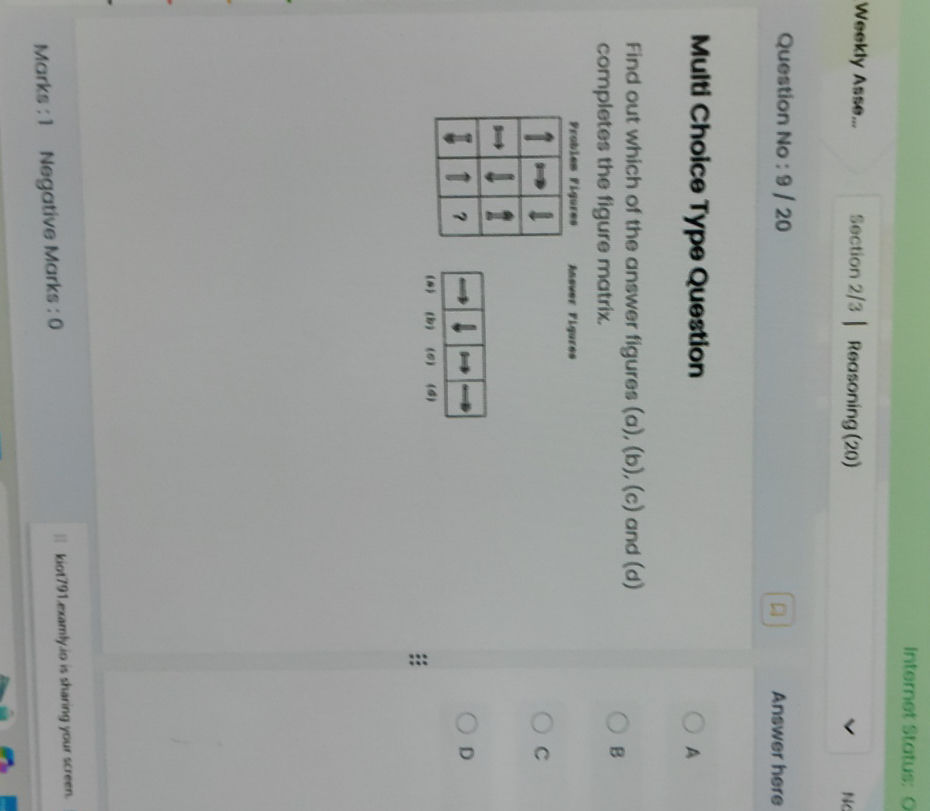 Find out which of the answer figures (a), | StudyX