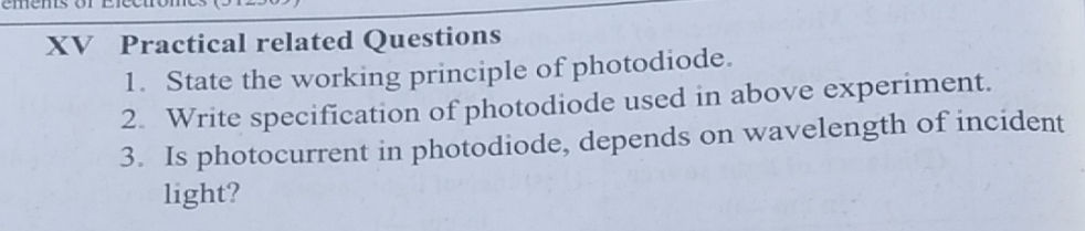 1. State the working principle of | StudyX