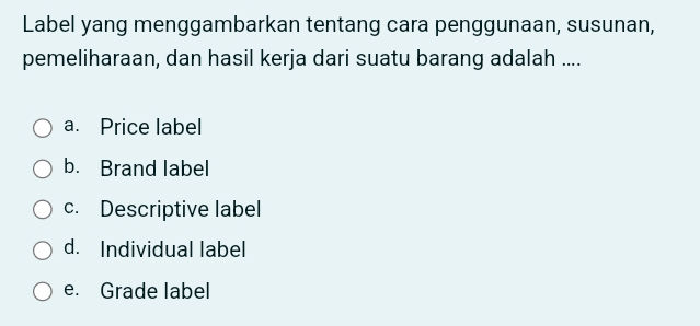 Label yang menggambarkan tentang cara | StudyX