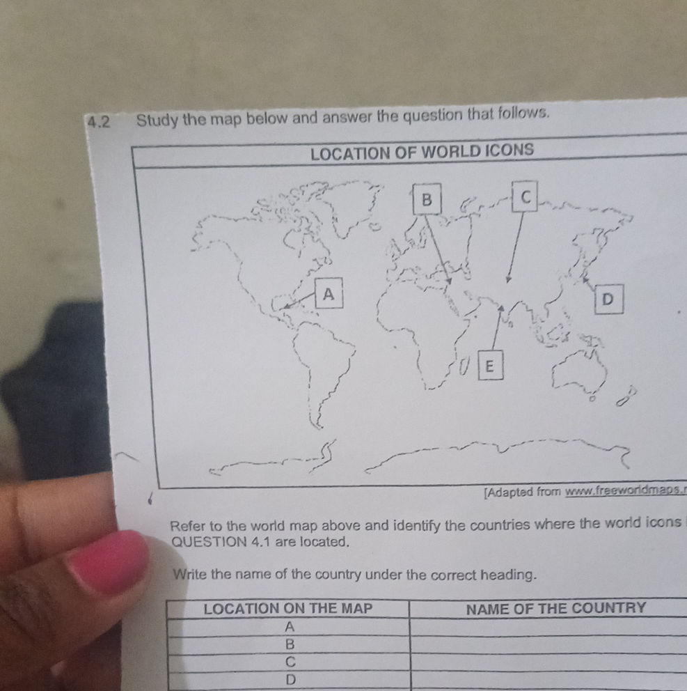 Study the map below and answer the question | StudyX