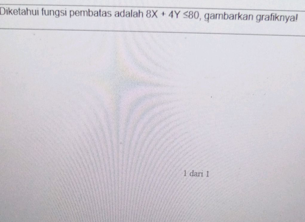 Diketahui fungsi pembatas adalah 8X + 4Y | StudyX