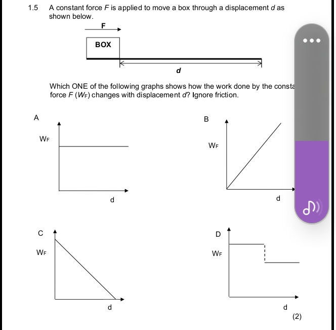 A constant force *F* is applied to move a | StudyX