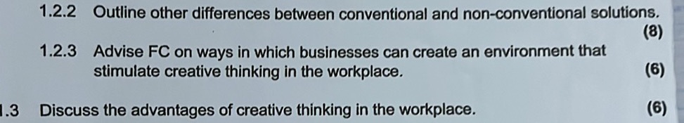 1.2.2 Outline other differences between | StudyX