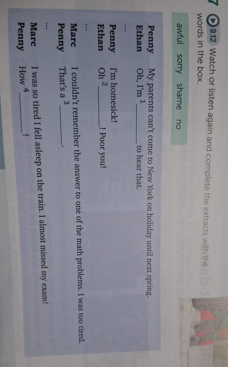 Watch or listen again and complete the | StudyX