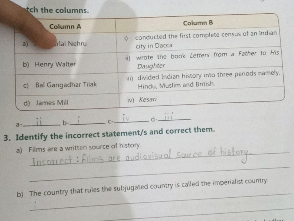 Match the columns. | Column A | Column B | | StudyX