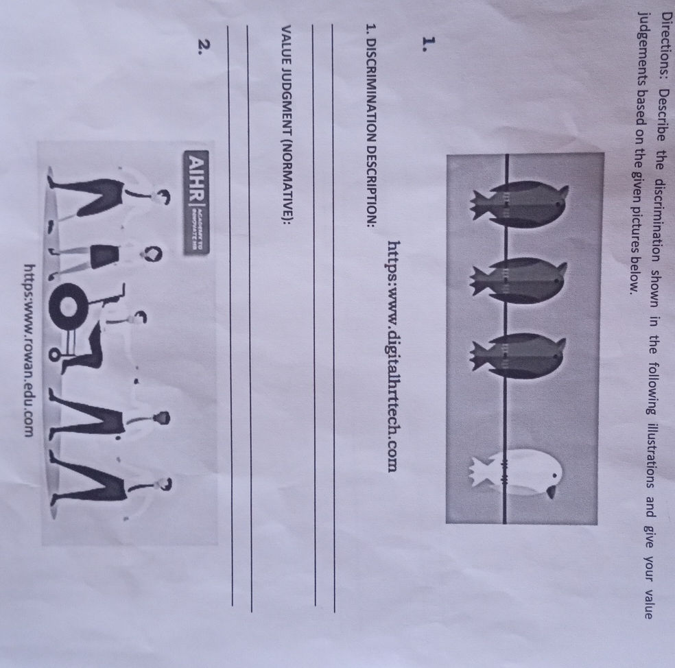 Directions: Describe the discrimination | StudyX