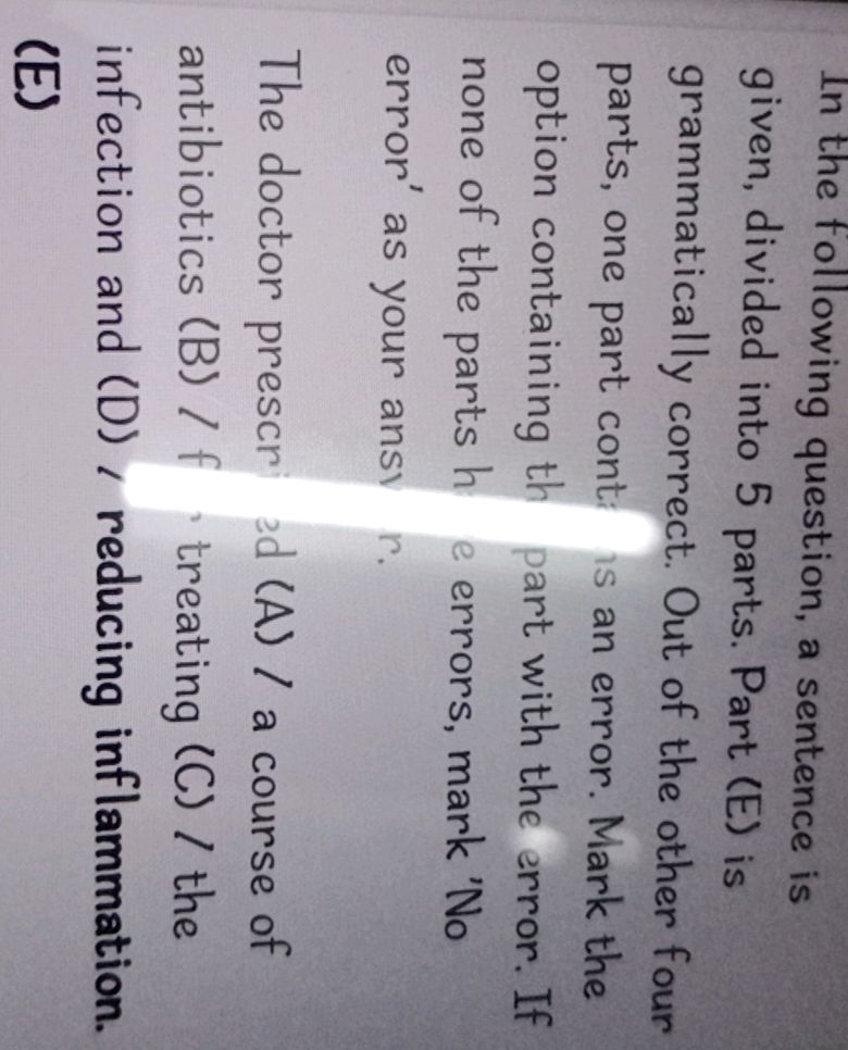 In the following question, a sentence is | StudyX