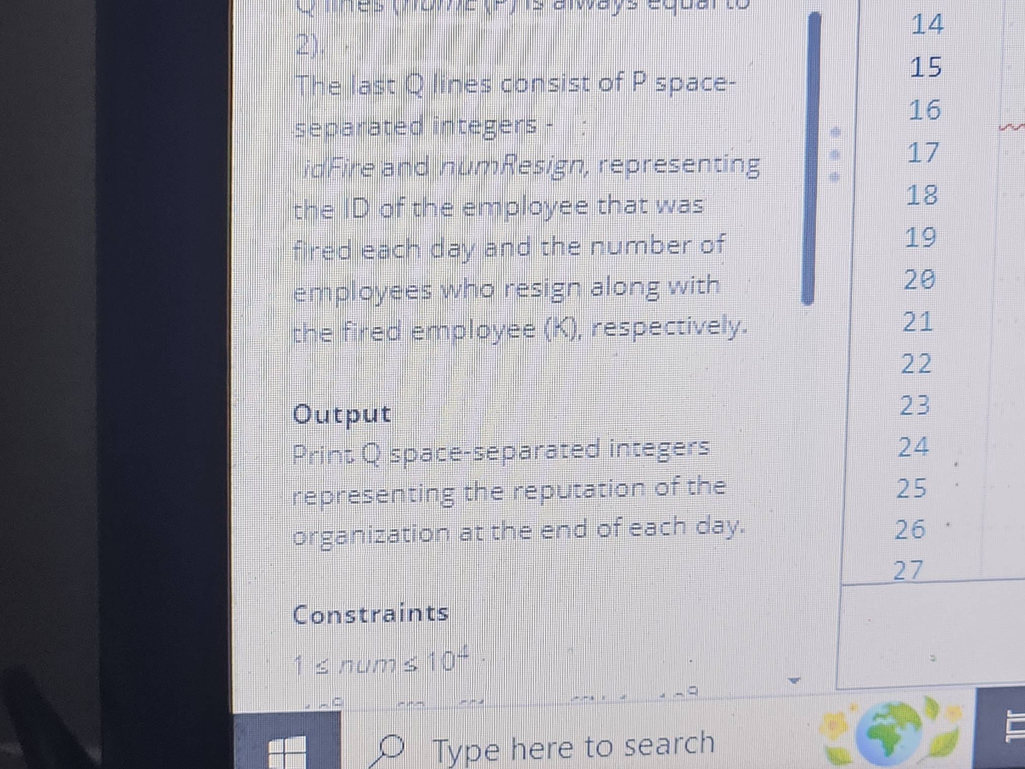 The last Q lines consist of P | StudyX