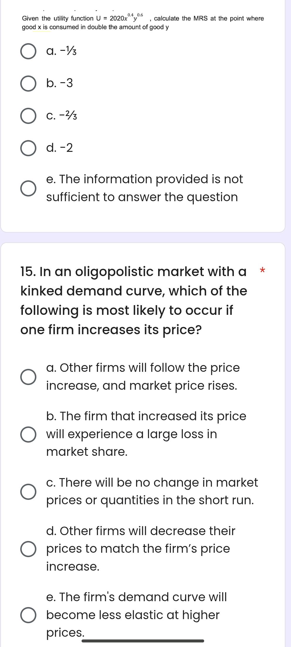 Given the utility function $U = | StudyX