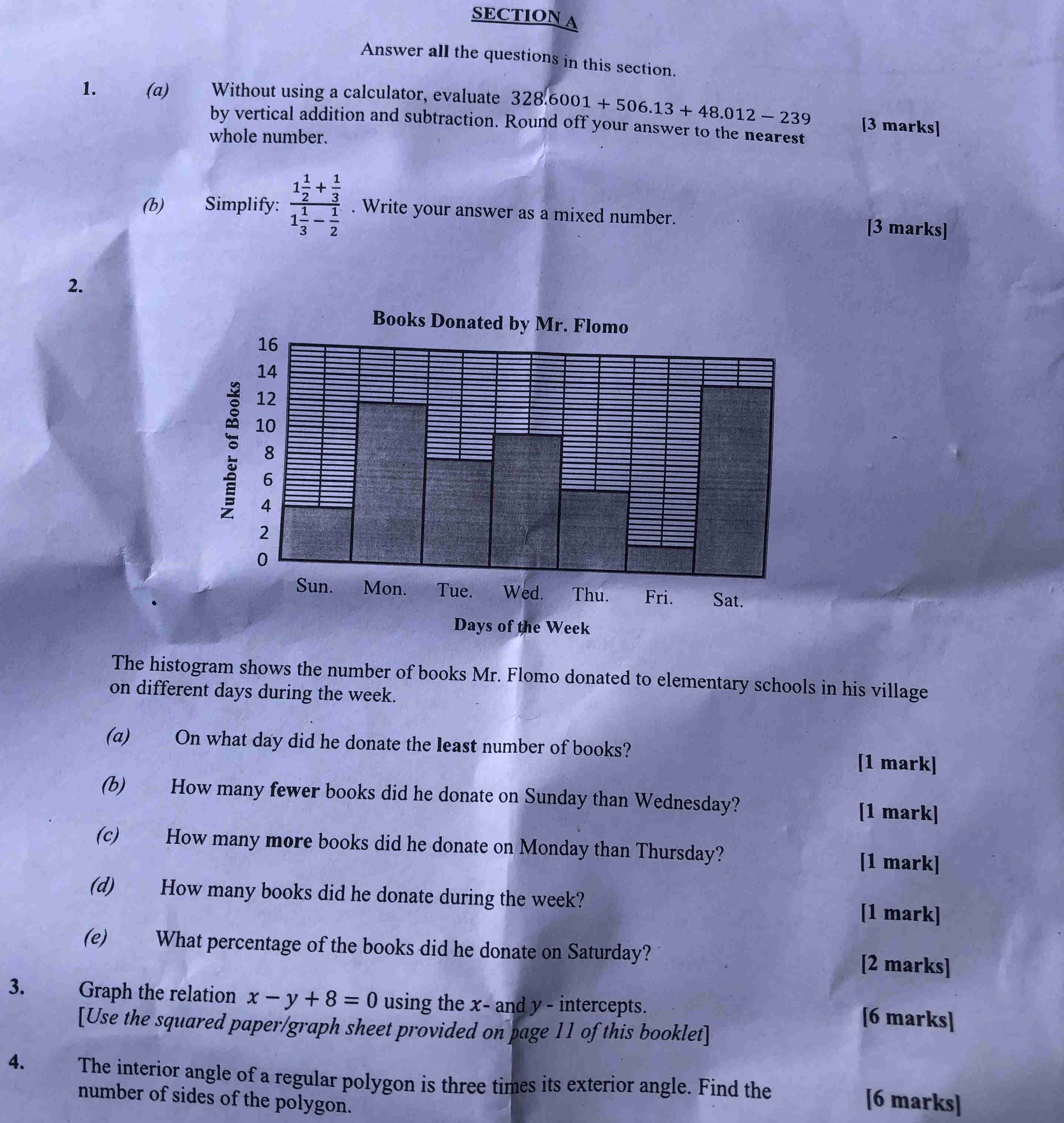 1. (a) Without using a calculator, evaluate | StudyX