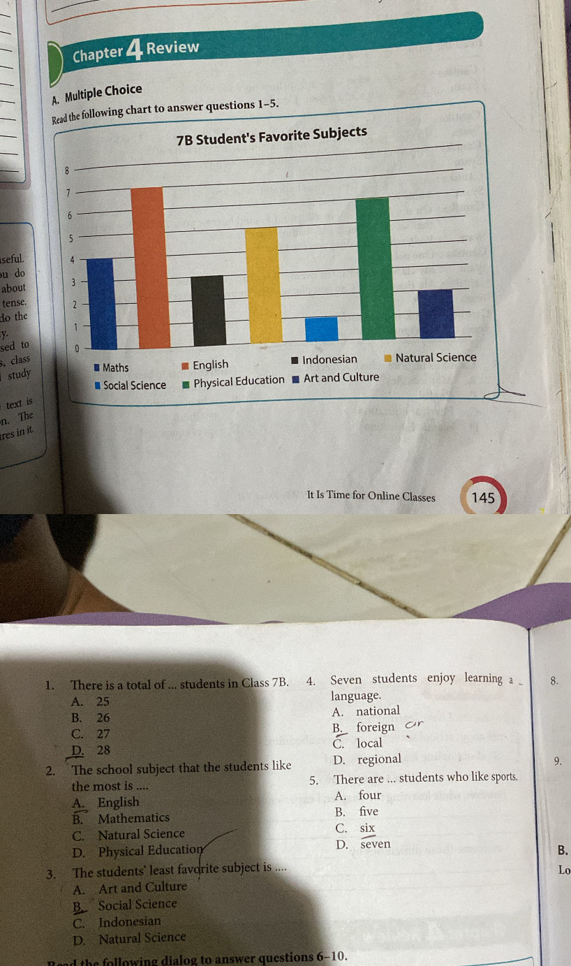 A. Multiple Choice Read the following chart | StudyX
