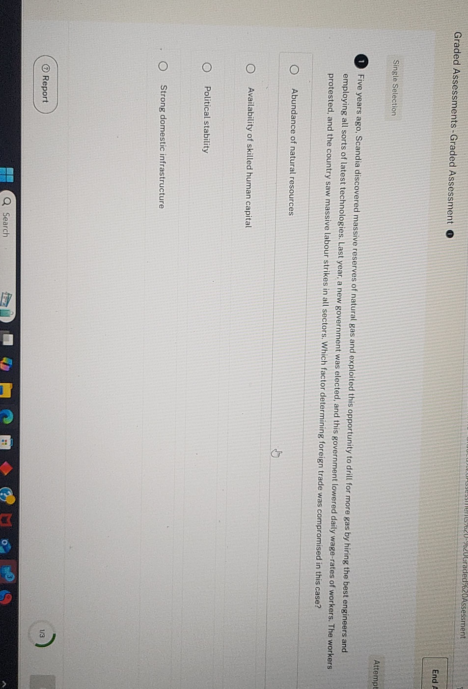 Five years ago, Scandia discovered massive | StudyX